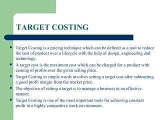 Current trends in cost & management accounting | PPT