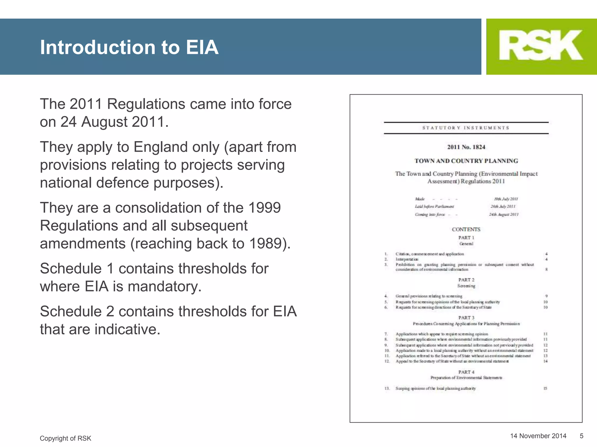 Current trends in EIA | PPTX