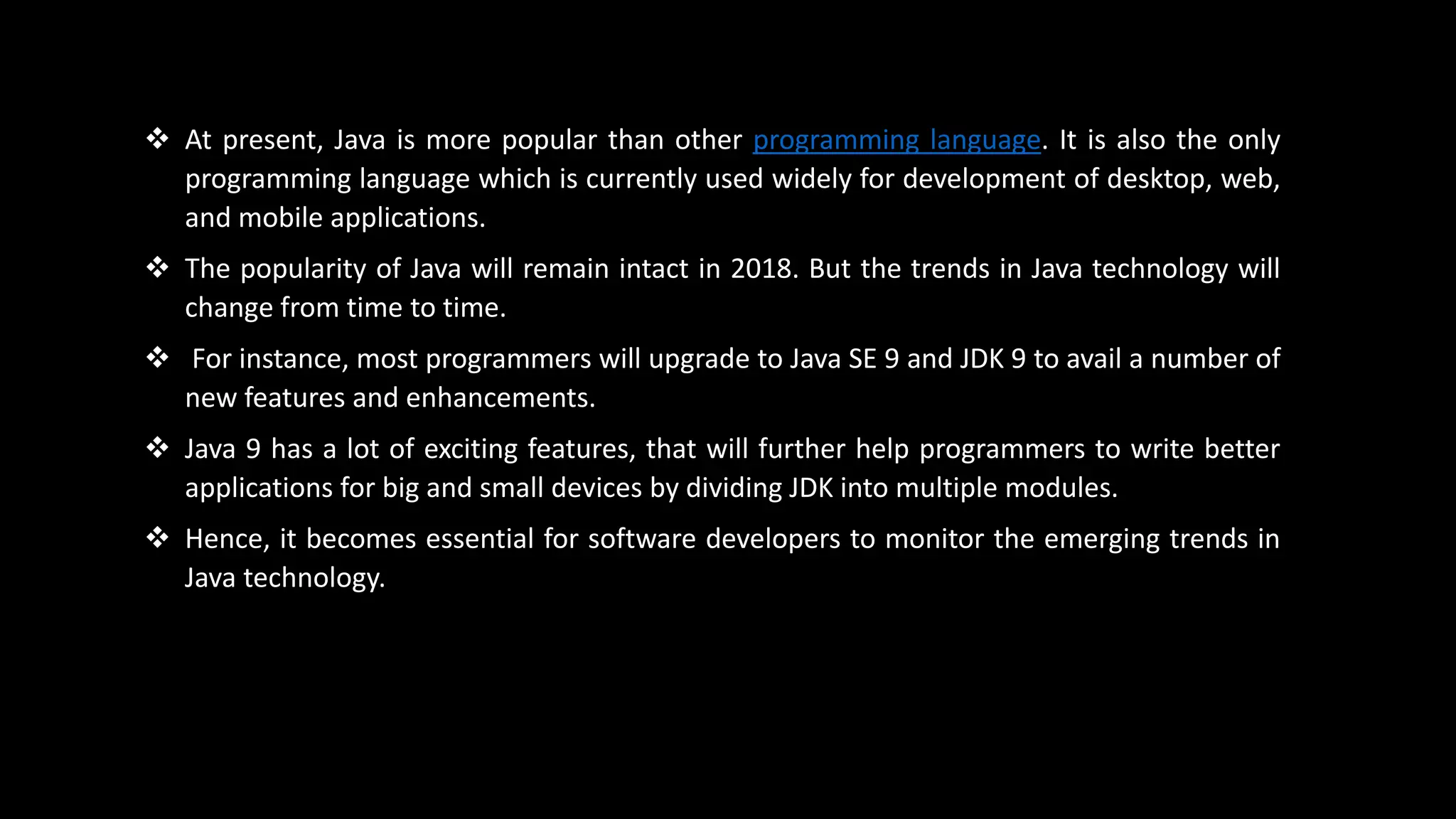 Current Trends in Java Technology | PPT