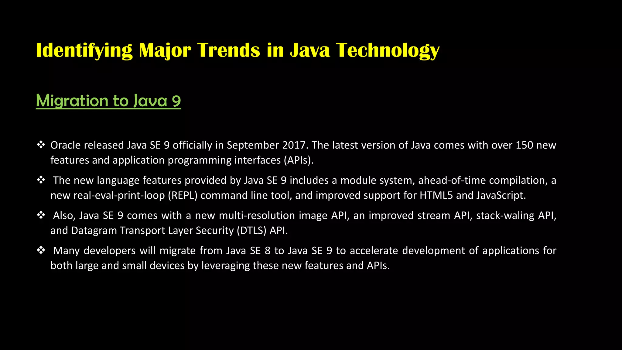 Current Trends in Java Technology | PPT