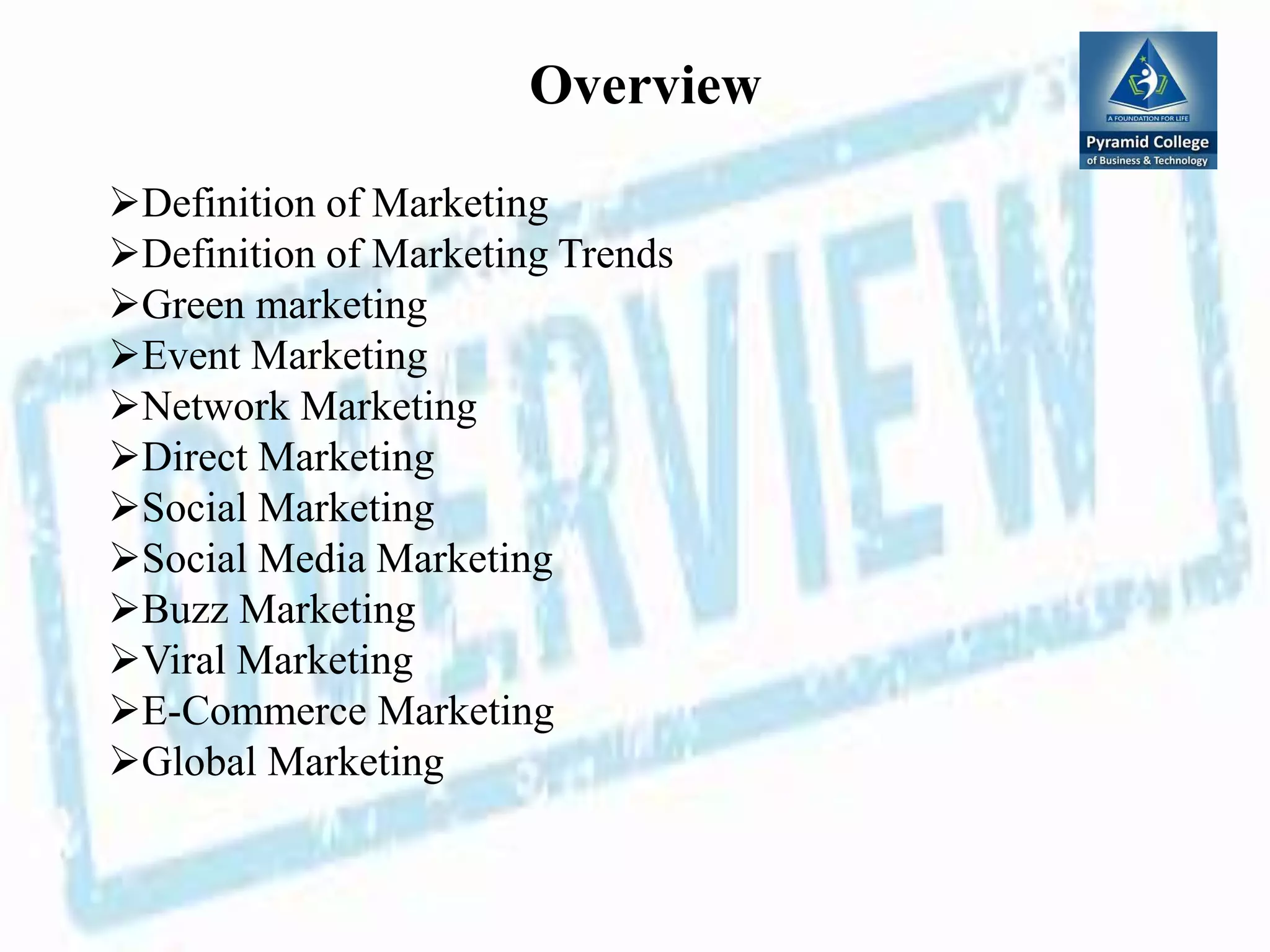 Current trends in marketing | PPTX