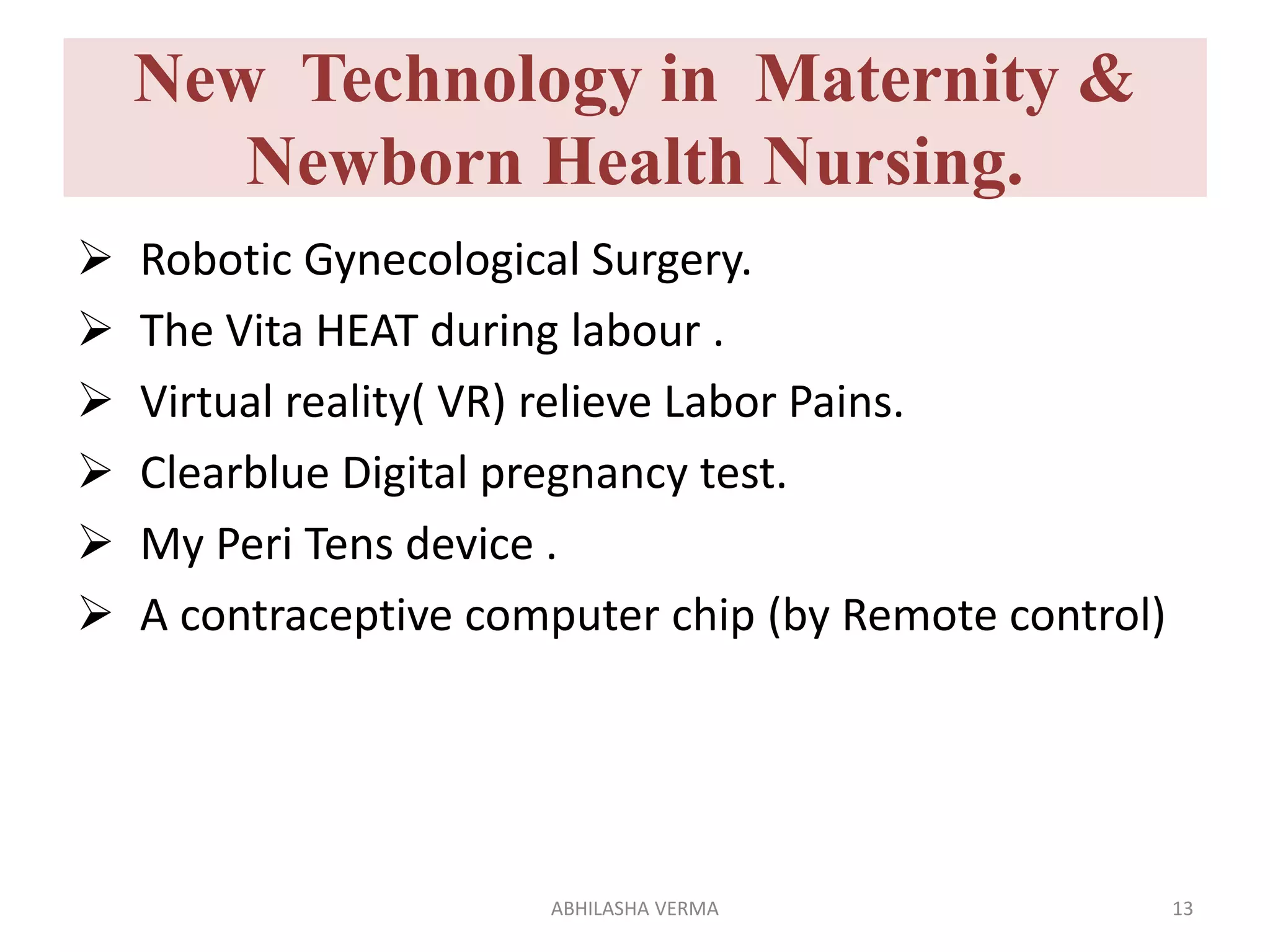 Current trends in midwifery & obstetrical nursing | PPTX