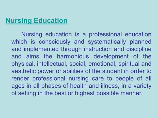 Current trends in nursing education | PPT