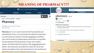 Current trends in pharmacy profession | PPTX