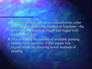 Current trends in printing | PPT | Desktop Publishing | Computer ...