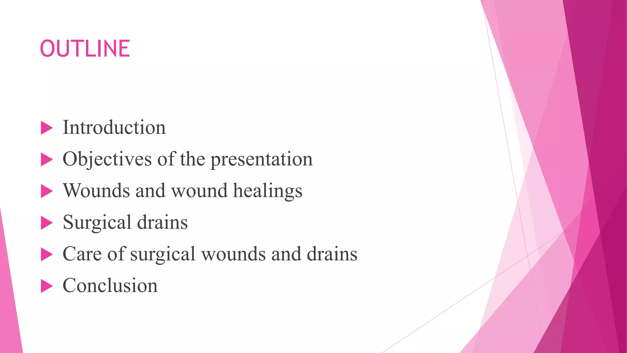 Current trends in the management of surgical wounds and surgical drains.pptx