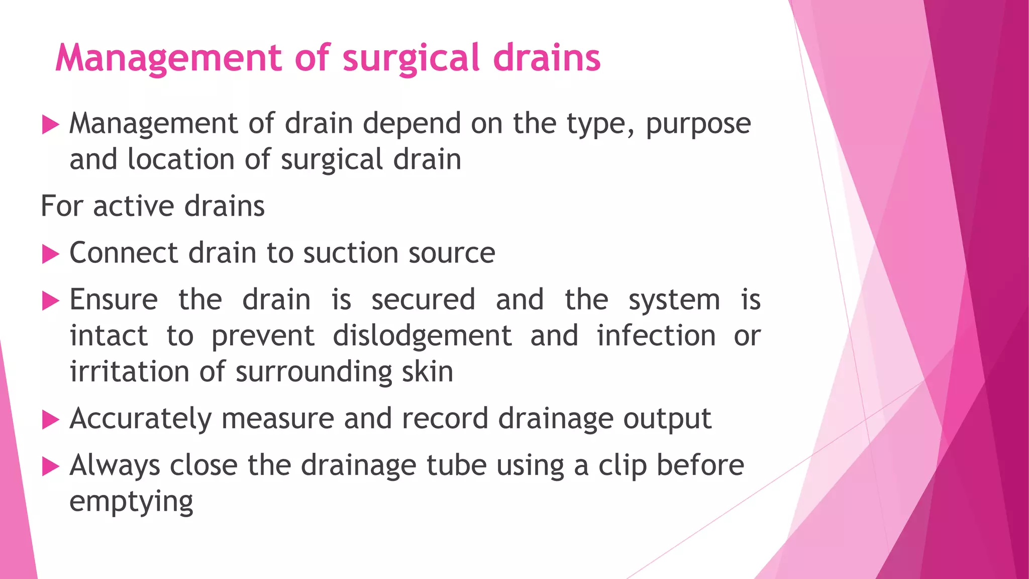 Current trends in the management of surgical wounds and surgical drains.pptx