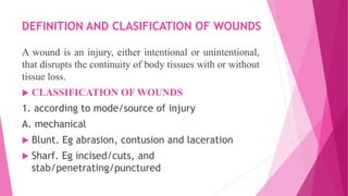 Current trends in the management of surgical wounds and surgical drains ...