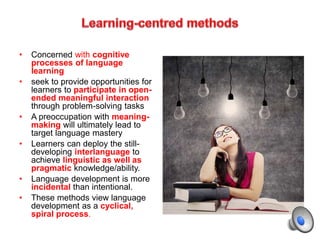 Current trends of thought in language education | PPT
