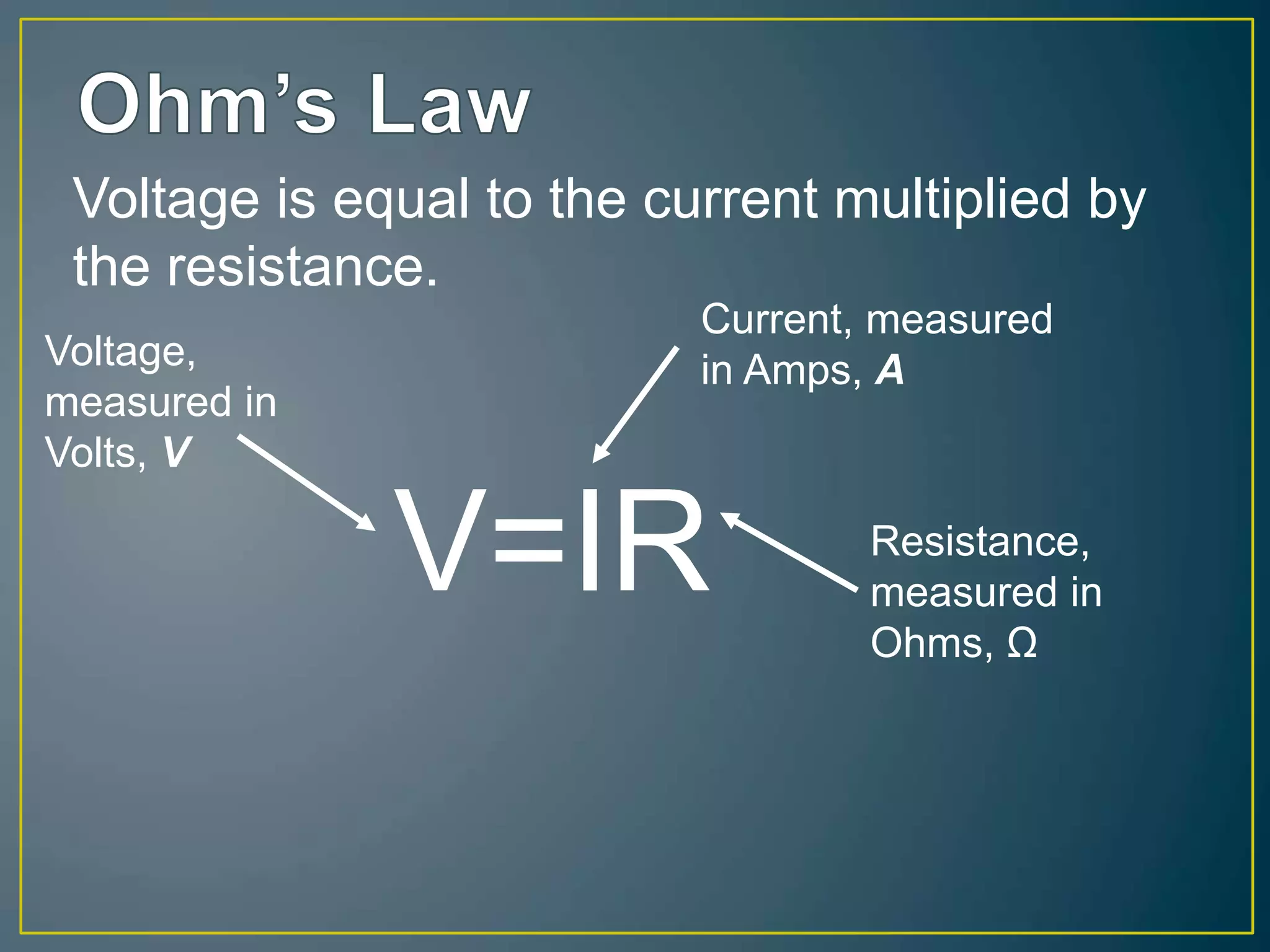 Current__Voltage__Resistance_NOTES.ppt | Physics | Science