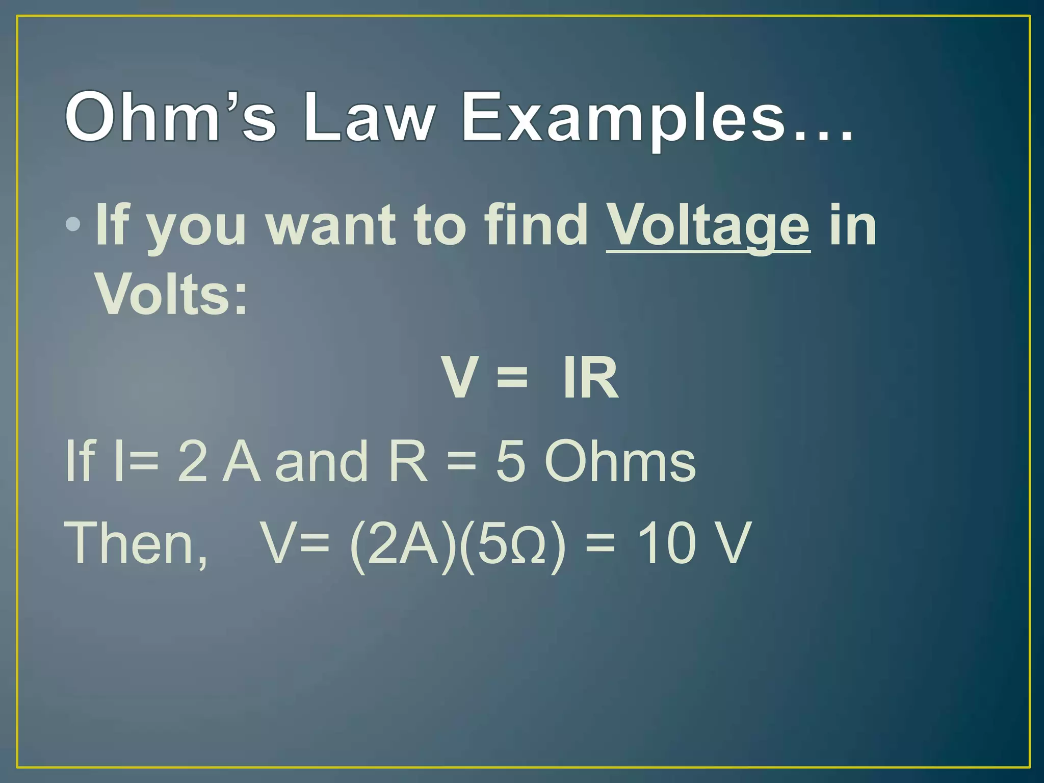 Current__Voltage__Resistance_NOTES.ppt | Physics | Science