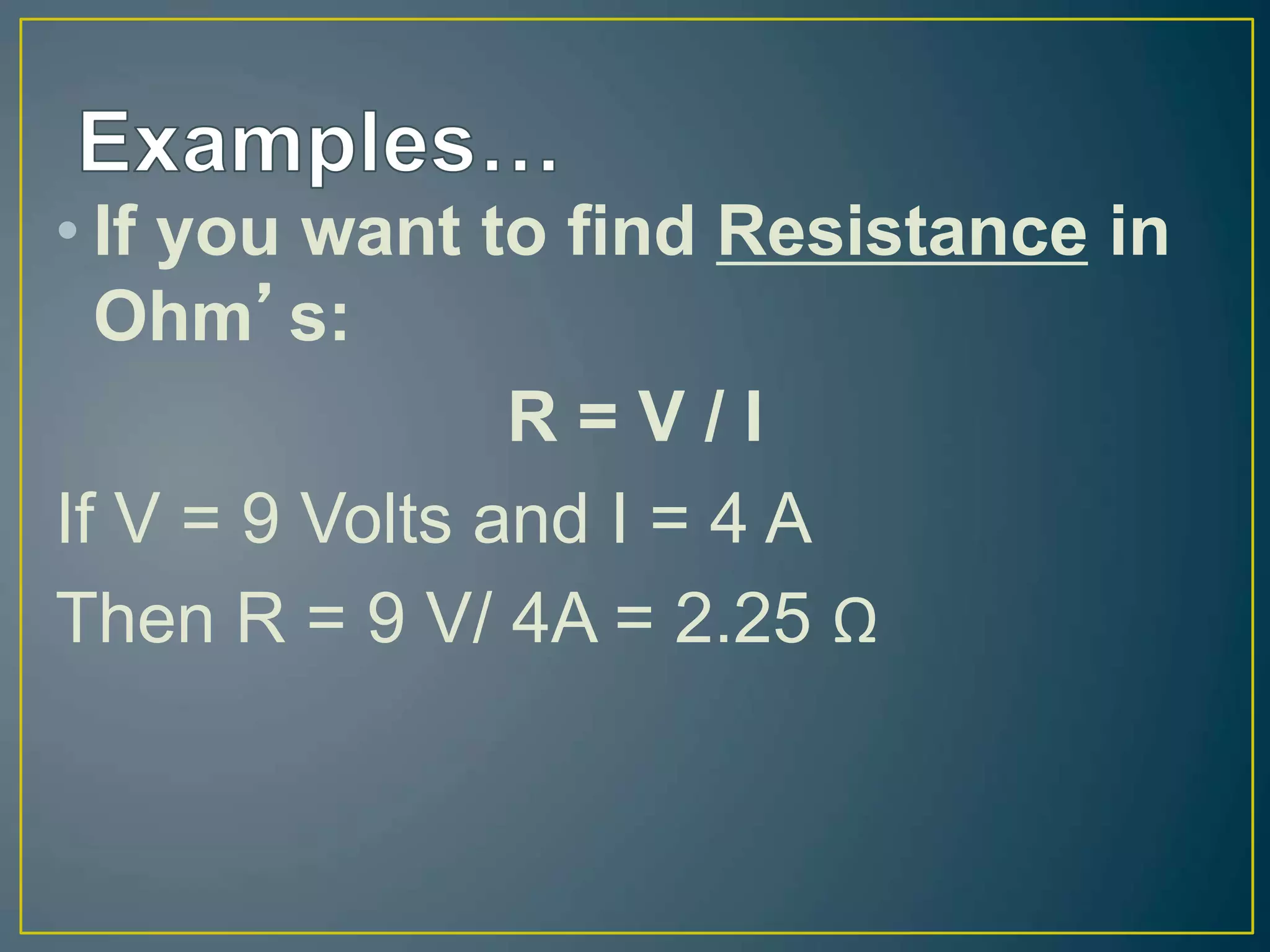 Current__Voltage__Resistance_NOTES.ppt | Physics | Science