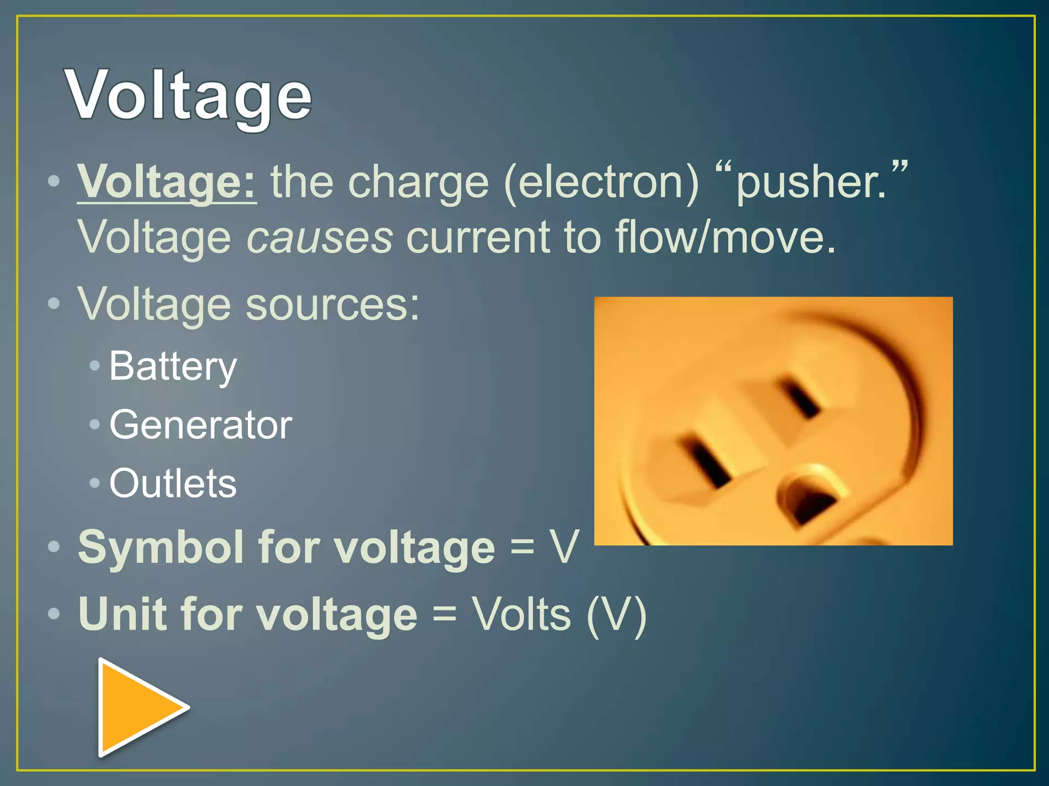 Current__Voltage__Resistance_NOTES.ppt | Physics | Science
