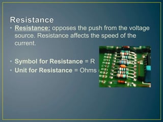 Current__Voltage__Resistance_NOTES.ppt | Physics | Science