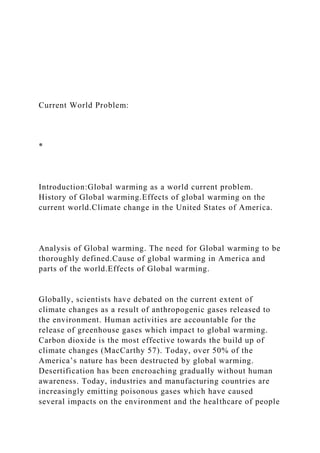 Current World Problem IntroductionGloba.docx