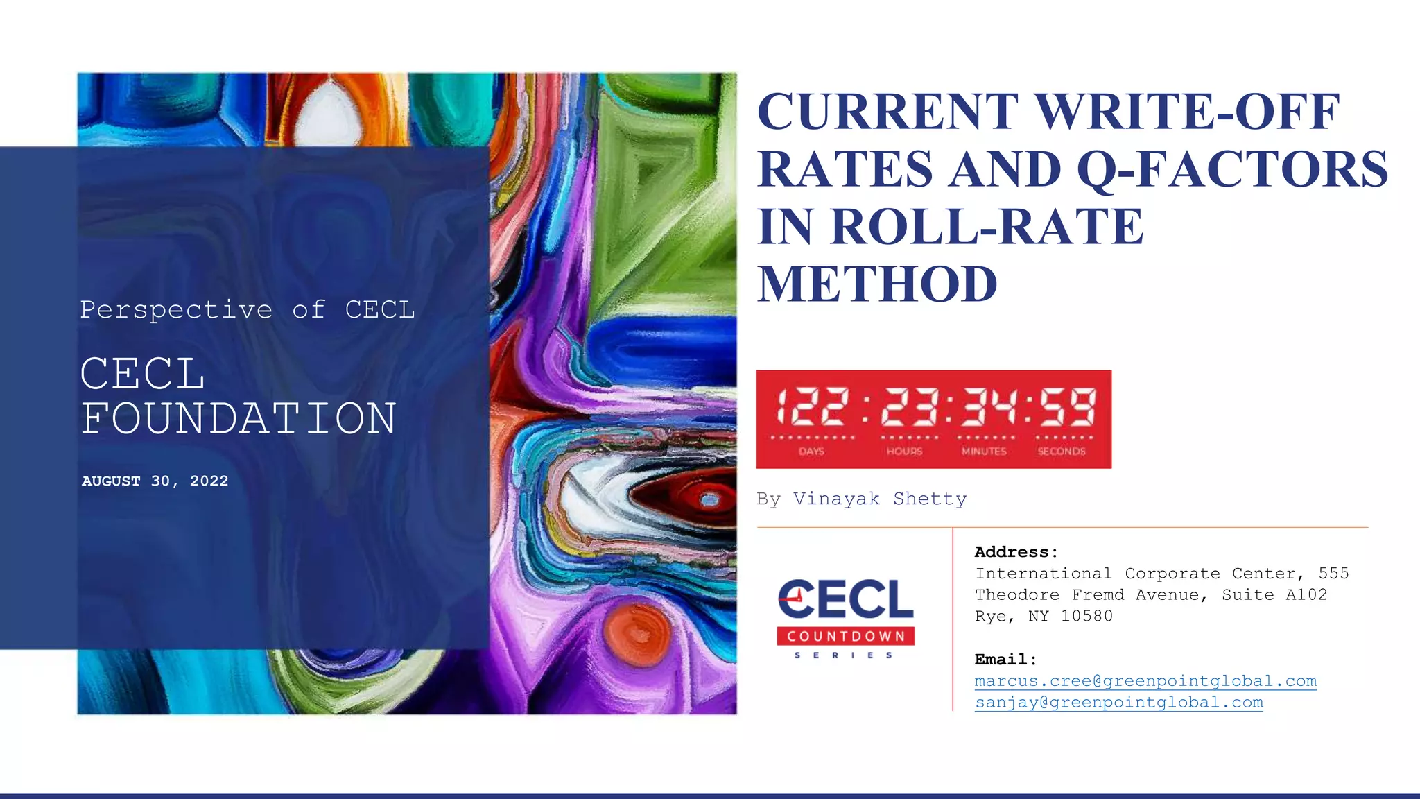 Current Write-off Rates and Q-factors in Roll-rate Method | PPTX