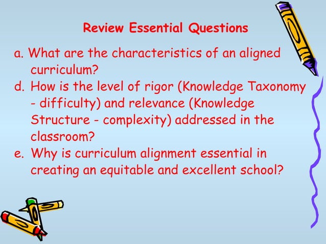 Curriculum Alignment | PPT