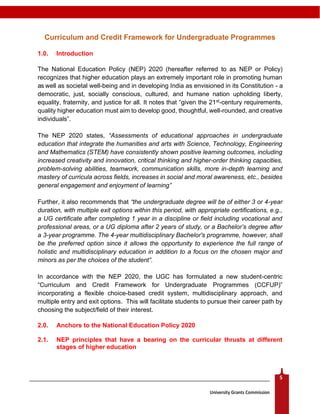 Curriculam, & credit framework of Ug & Pg level.pdf