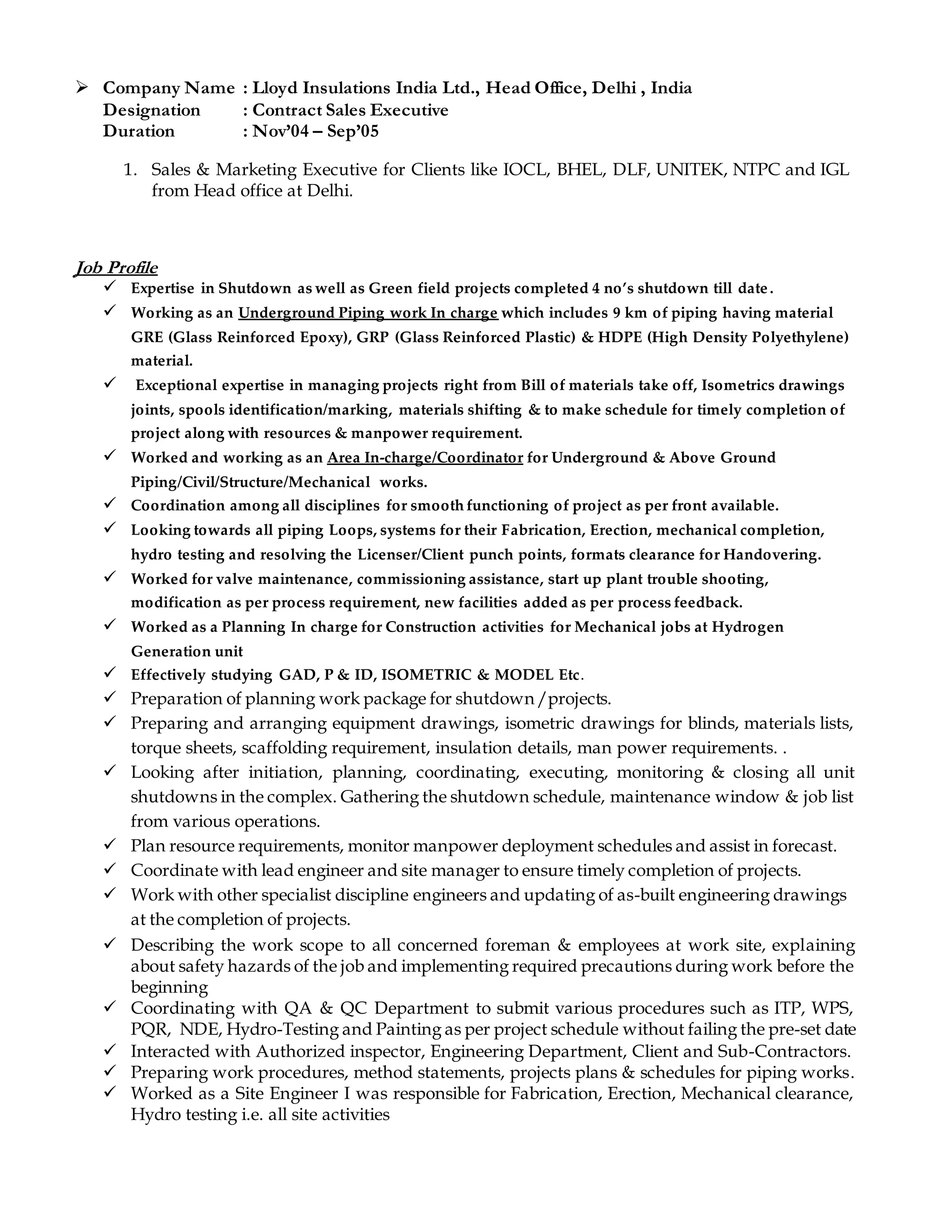 Curriculam vitae deepak | DOCX | Civil Engineering Industry | Industries