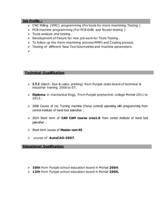 Resume_Deepak Kumar | PDF