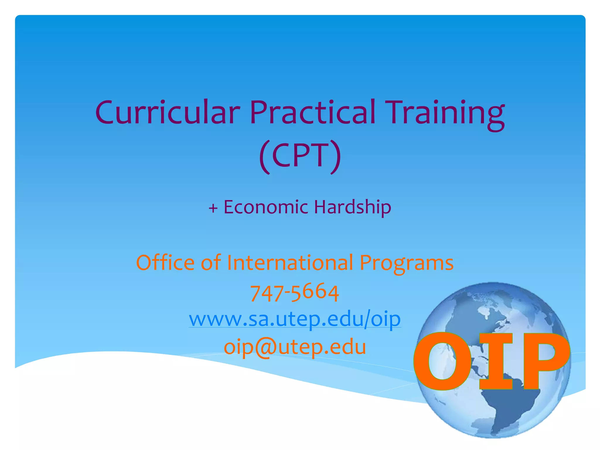 Curricular practical training | PDF | Resume Writing and Advice | Job ...