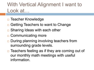 Curricular vertical alignment | PPTX