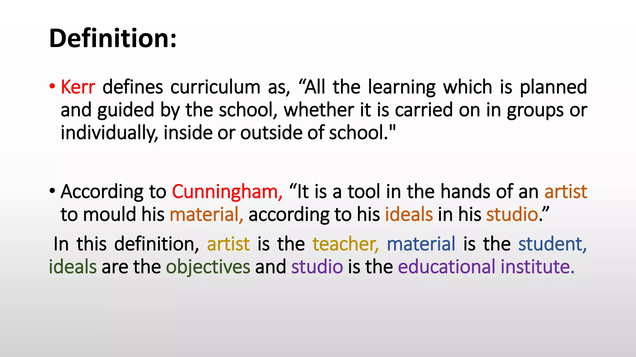Curriculum nature, factors affecting curriculum | PPTX