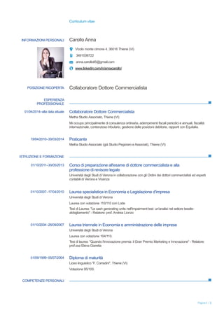 Curriculm vitae | PDF