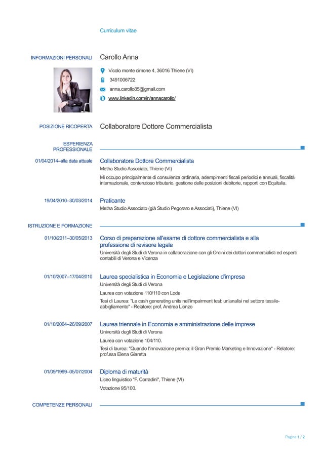 Curriculm vitae | PDF