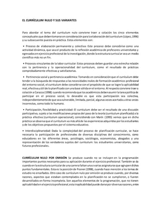Curriculo nulo y sus variantes | DOCX