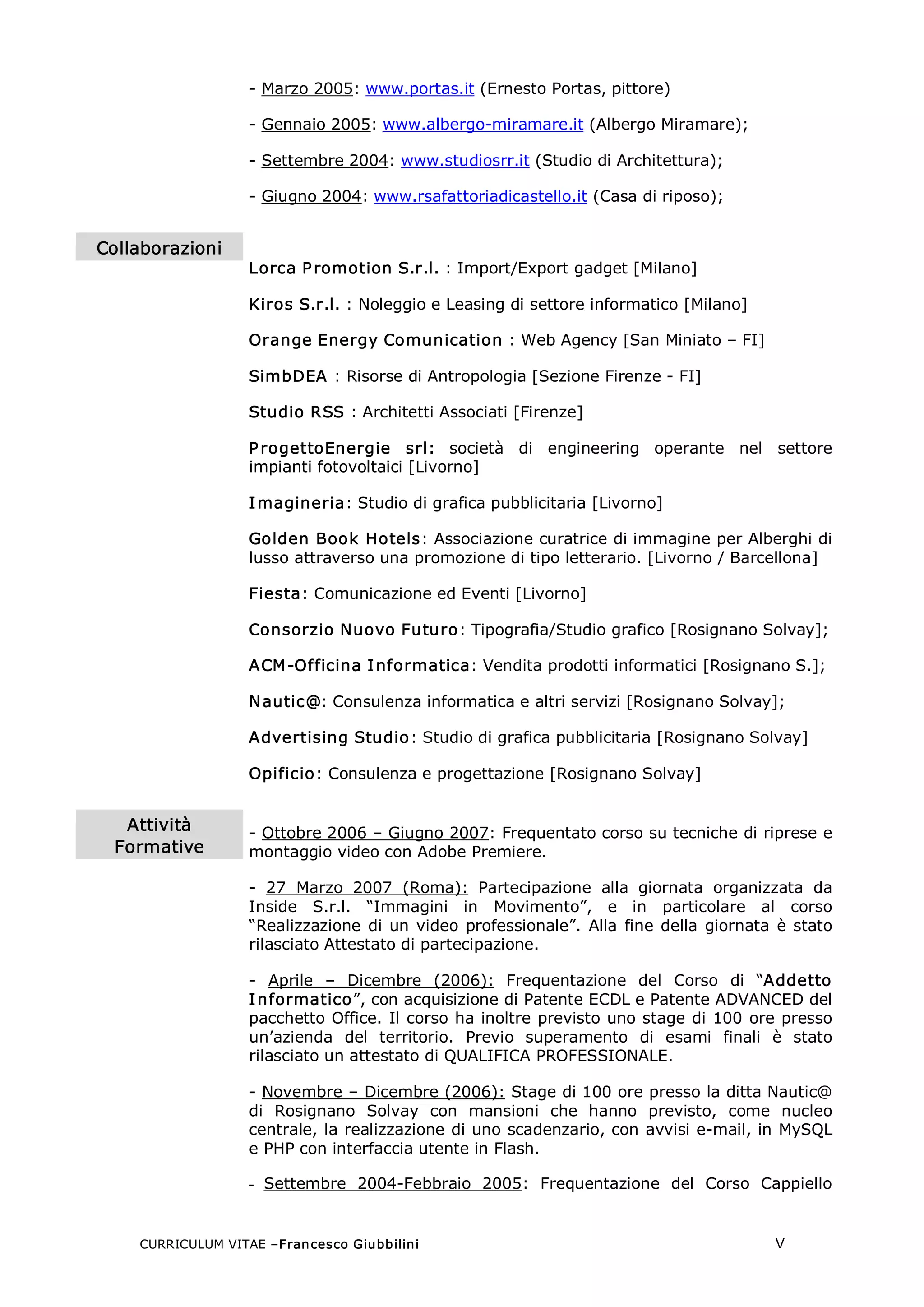 Curriculum and Portfolio | PDF | Computing | Technology & Computing