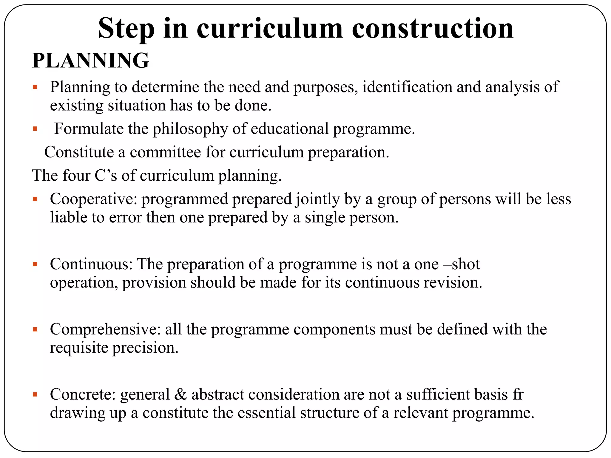 Curriculum | PPTX