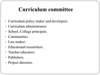 Curriculum | PPTX