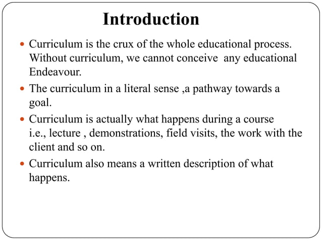 Curriculum | PPTX