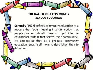 Community School Eudcation | PPTX