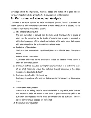 Curriculum | DOCX