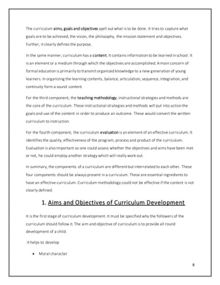 Curriculum | DOCX