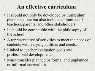 Curriculum | PPTX