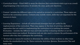Curriculum | PPTX