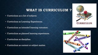 Curriculum | PPTX