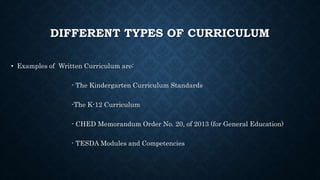 Curriculum | PPTX