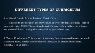 Curriculum | PPTX