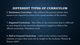 Curriculum | PPTX