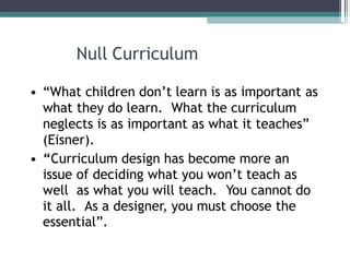 Curriculum and its types | PPTX