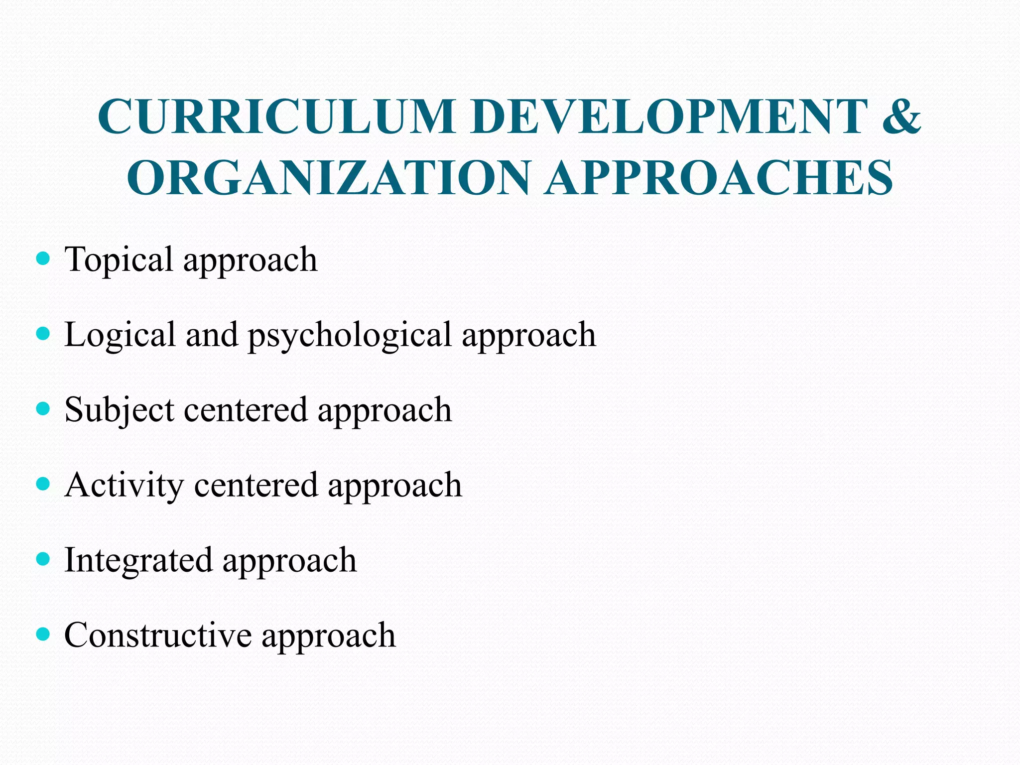 Curriculum | PPTX | Primary Education | Education