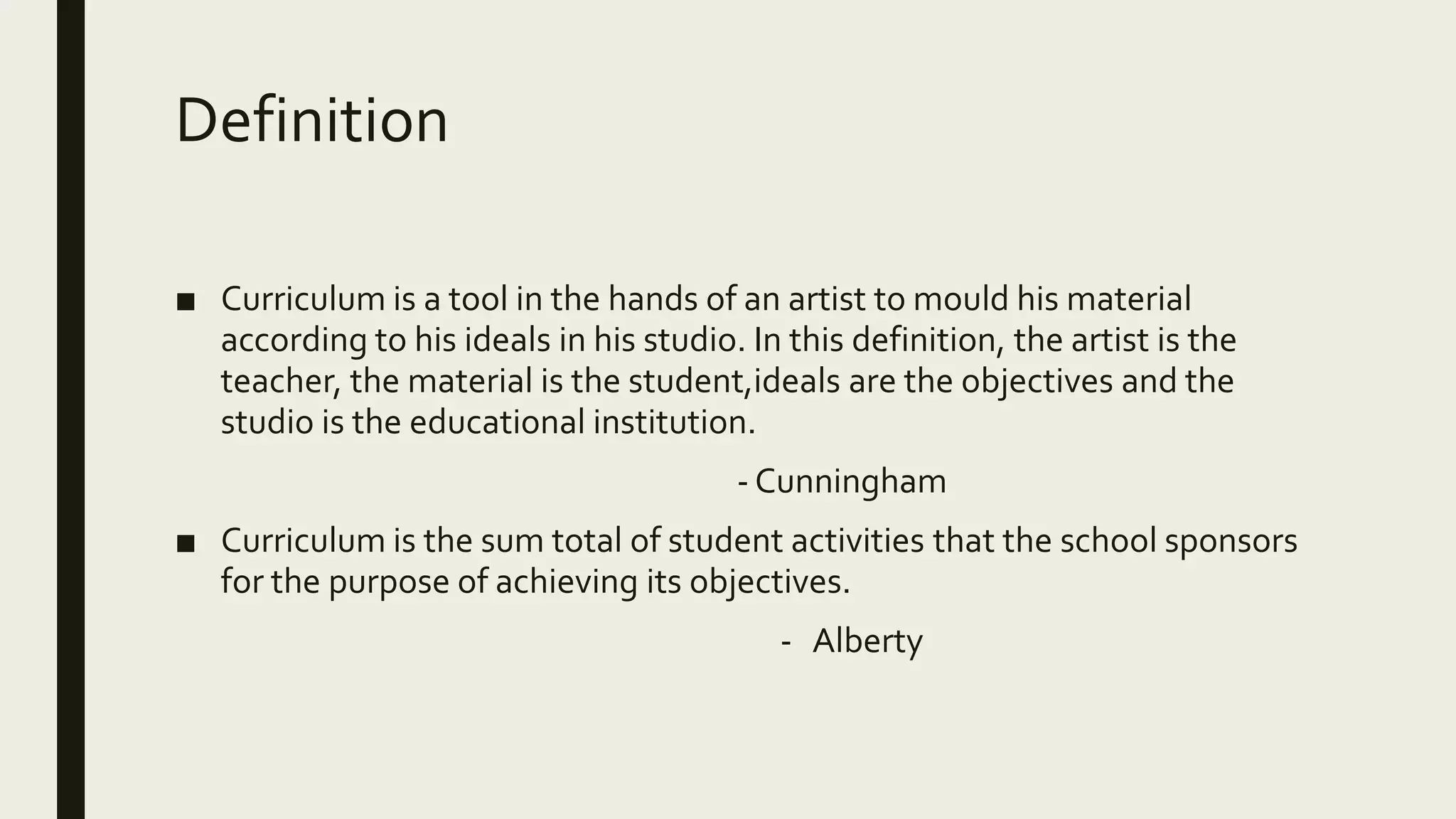 Curriculum | PPTX