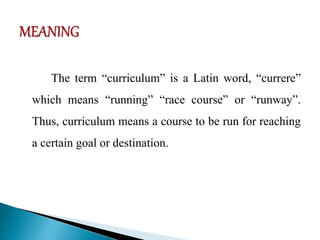 Curriculum | PPTX