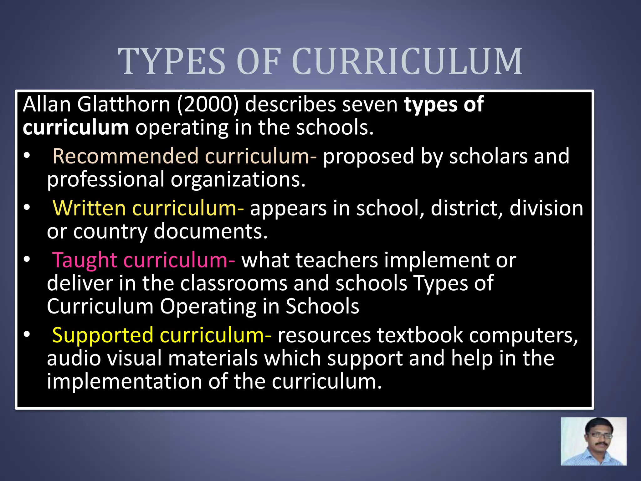 Curriculum | PPTX