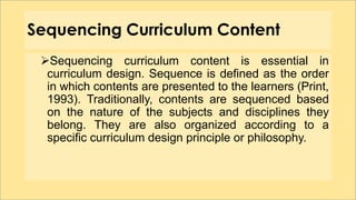 Curriculum | PDF