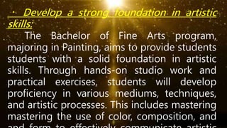 CURRICULUM in BACHELOR OF FINE ARTS in PAINTING.pptx